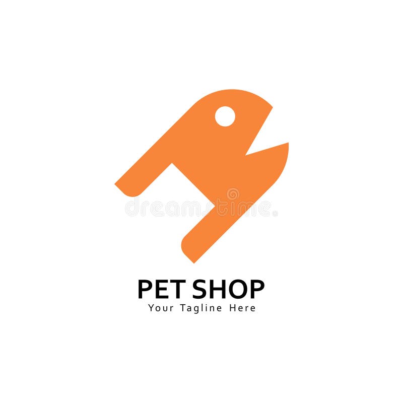 Cute Pet Shop Logo Design stock vector. Illustration of poster - 326154901