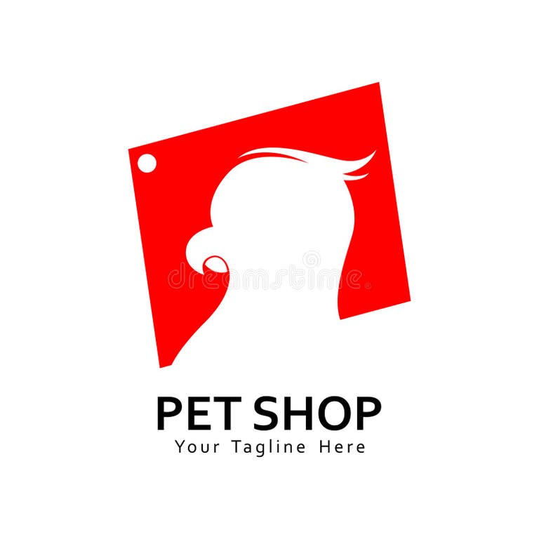 Cute Pet Shop Logo Design stock vector. Illustration of organ - 326154904