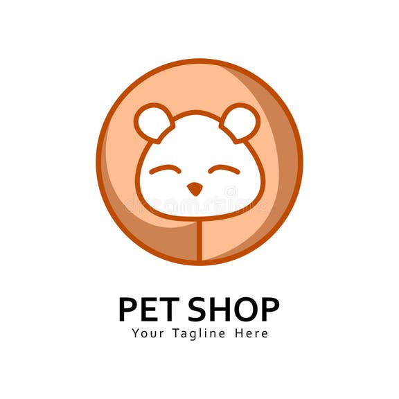 Cute Pet Shop Logo Design stock vector. Illustration of cartoon - 326154910