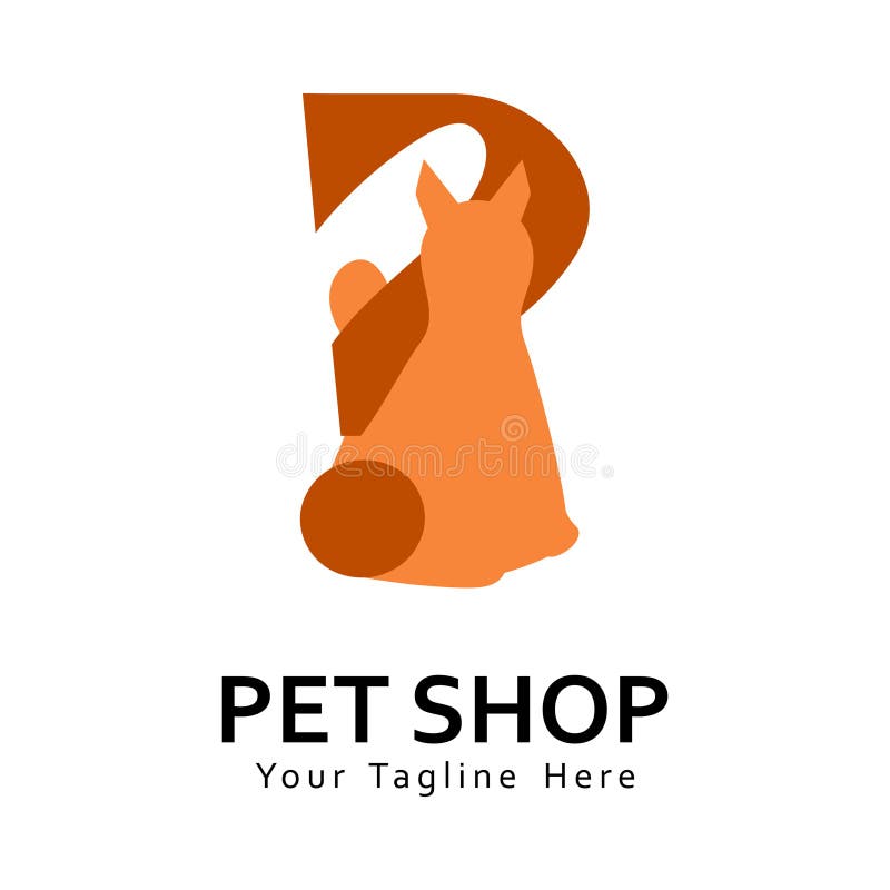 Cute Pet Shop Logo Design stock vector. Illustration of advertising ...