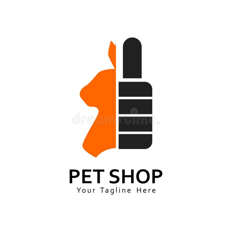 Cute Pet Shop Logo Design stock vector. Illustration of poster - 326154917