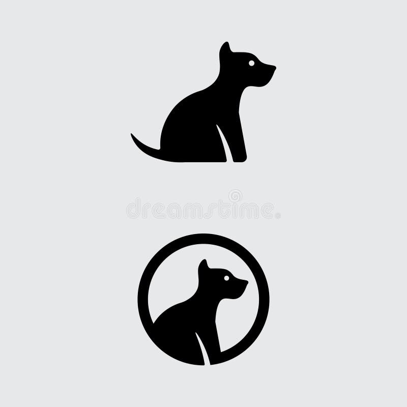 Pet Shop Logo with Dog and Cat Duo Vector Stock Illustration ...