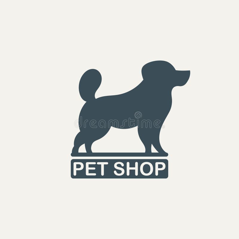 Pet Shop Logo Modern Minimalist Design Stock Vector - Illustration of ...