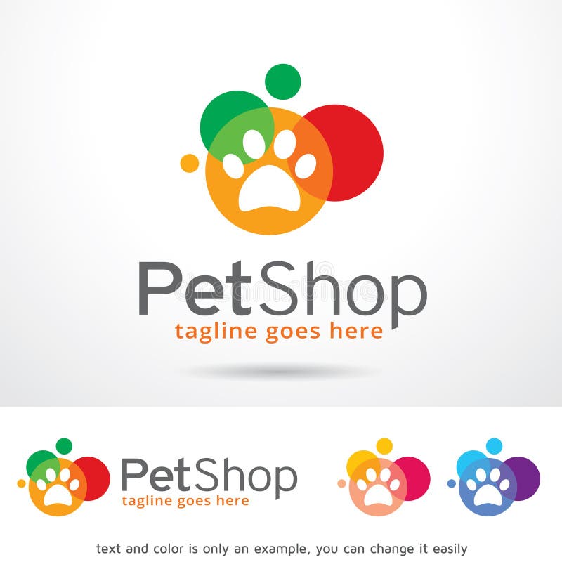 Pet Shop Logo Template Design Vector Stock Vector - Illustration of ...