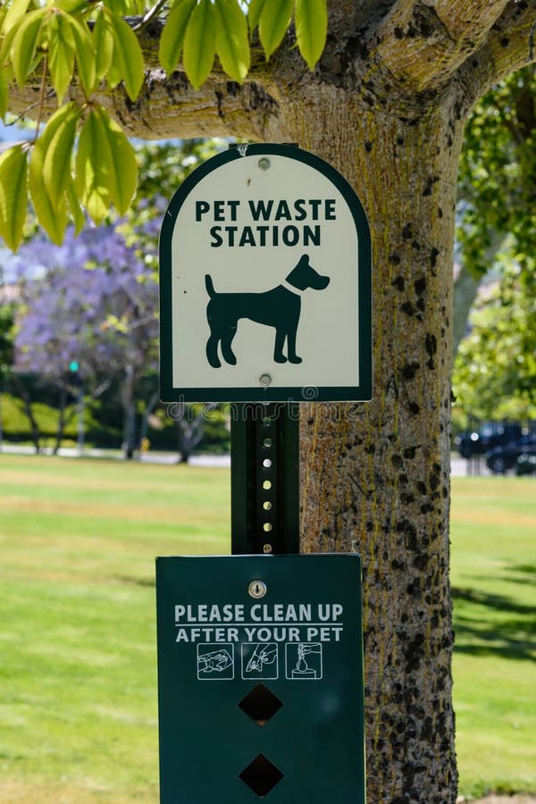 Dispose Pet Waste Sign stock photo. Image of stick, waste - 12863682