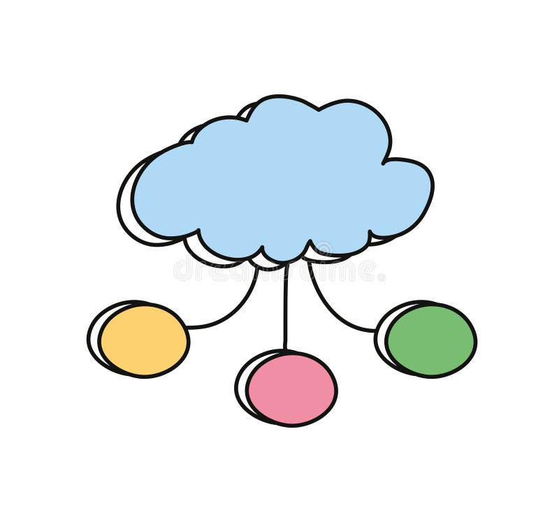 Peta Minda Diagram stock illustration. Illustration of system - 367181810