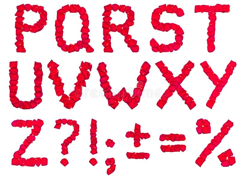 Petal Alphabet pt.2 stock image. Image of sign, english - 9234011