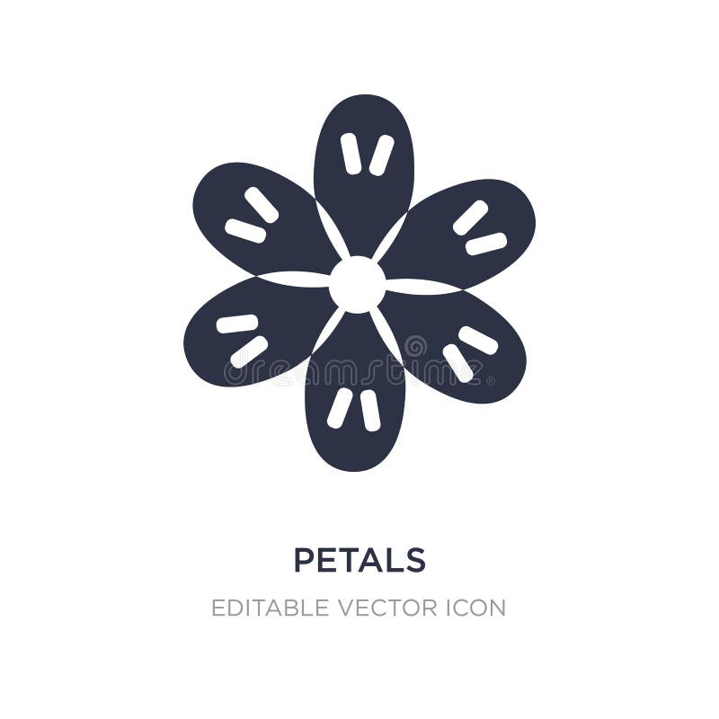 Petals Icon on White Background. Simple Element Illustration from ...