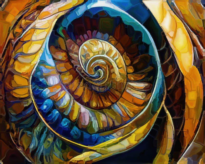 Petals of Nautilus stock illustration. Illustration of vibrant - 254649614