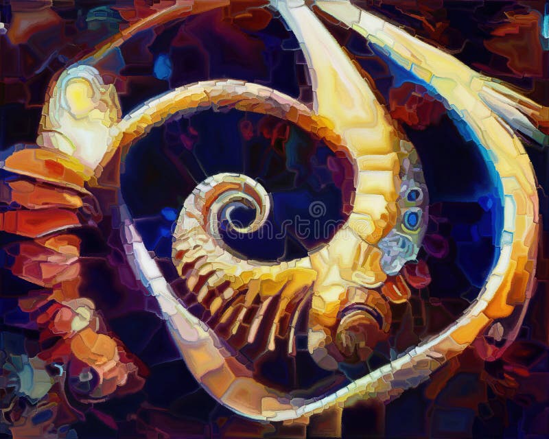 Petals of Nautilus stock illustration. Illustration of series - 278694837