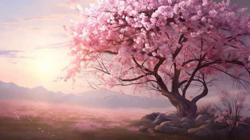 Petals spring is here stock illustration. Illustration of petals ...