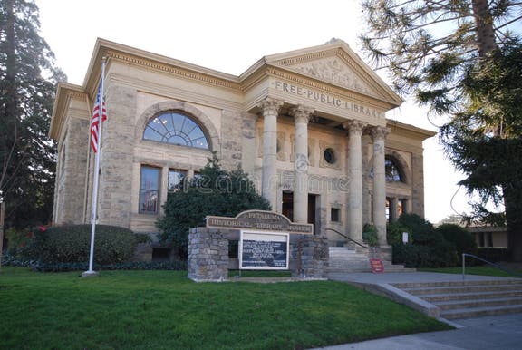 Petaluma Historical Museum Library Stock Image - Image of columns ...