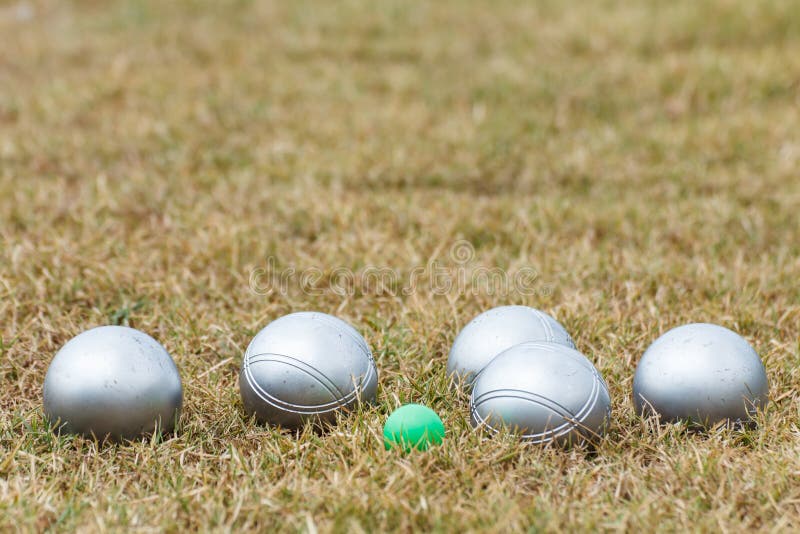 Petanque ball stock image. Image of outside, sports, game - 40538273