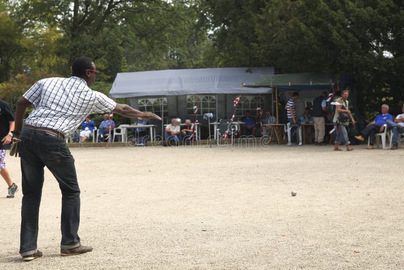 Petanque game editorial stock image. Image of competition - 21176184