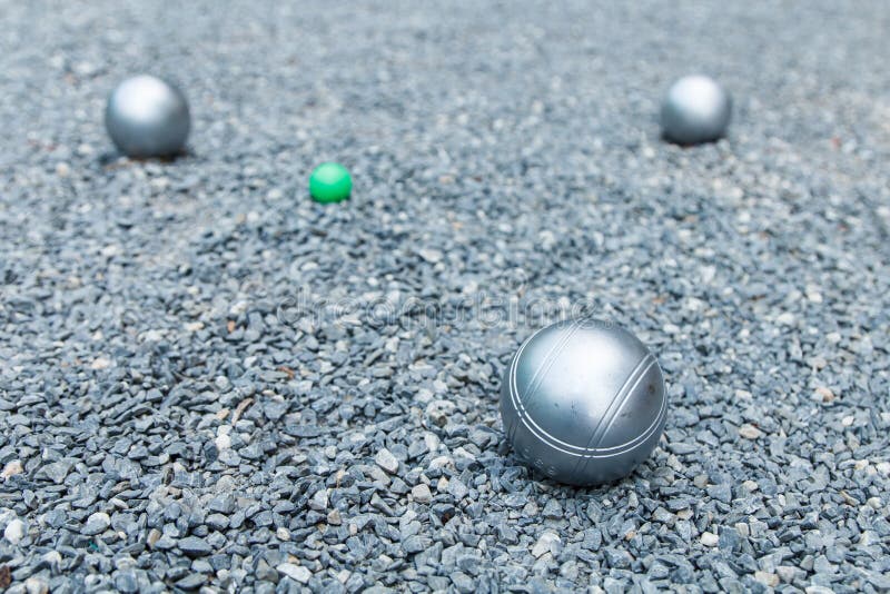 Petanque ball stock image. Image of outside, sports, game - 40538273