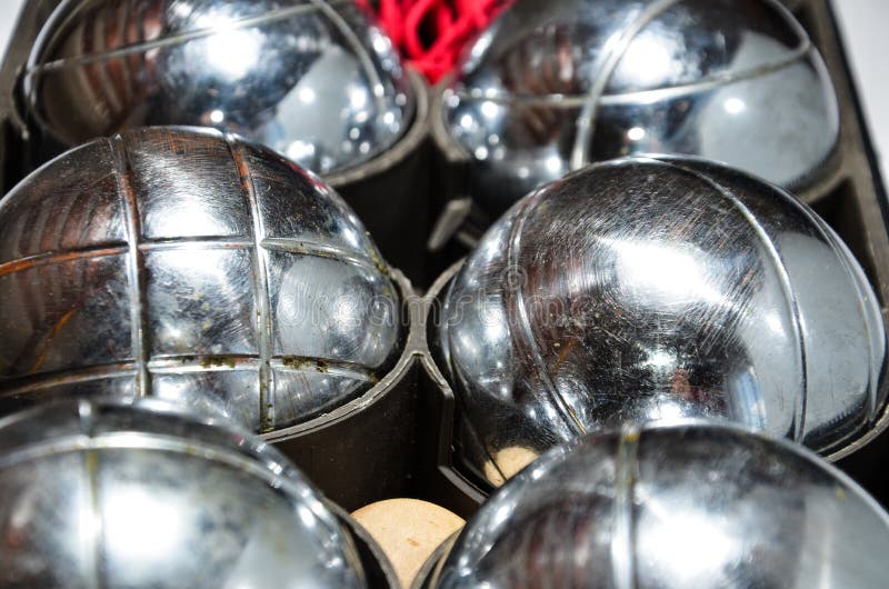 Petanque set photo stock photo. Image of leisure, case - 101222346