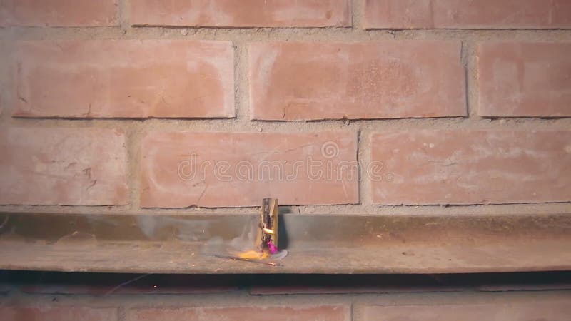 Petard Exploded Against a Brick Wall Stock Video - Video of flame ...