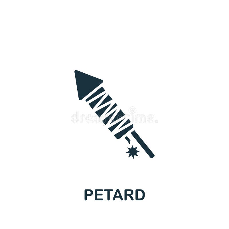 Petard Icon. Monochrome Simple Icon for Templates, Web Design and ...