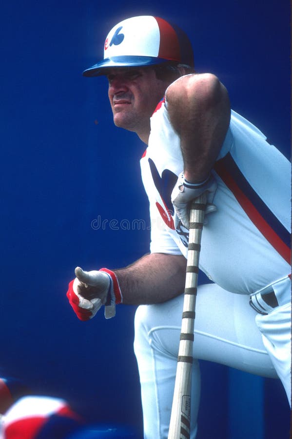 Pete Rose of the Montreal Expos Editorial Stock Image - Image of ...
