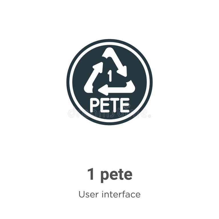 1 Pete Vector Icon on White Background. Flat Vector 1 Pete Icon Symbol ...