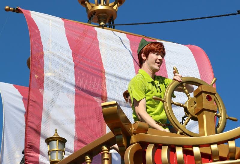 Peter Pan at Disney world editorial stock image. Image of kingdom ...