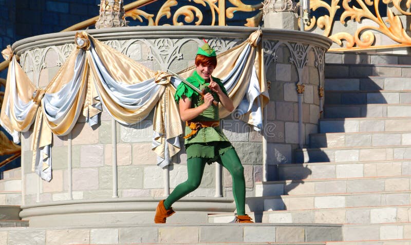 Peter Pan on Stage at Disney World Editorial Photo - Image of disney ...