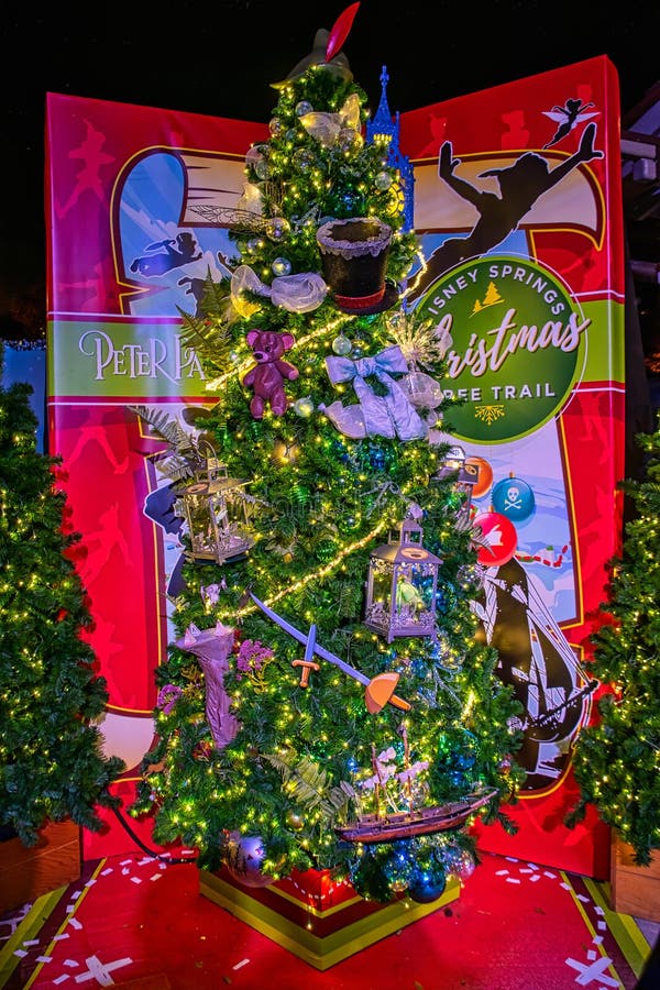 Peter Pan Themed Christmas Tree Editorial Photography - Image of trail ...