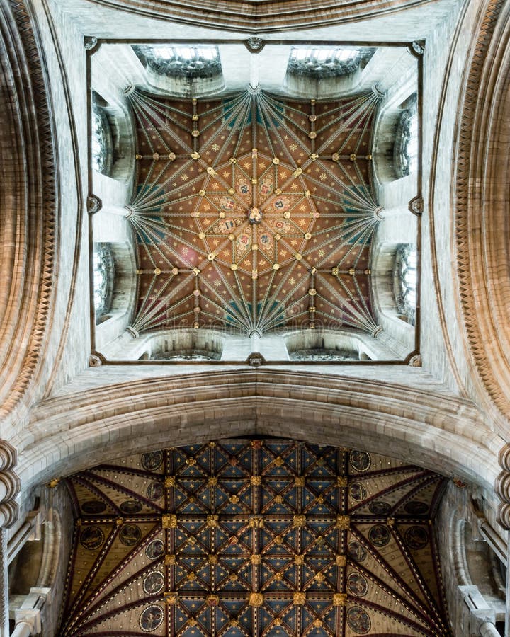 Peterborough Cathedral the Crossing Tower Ceiling Editorial Photography ...