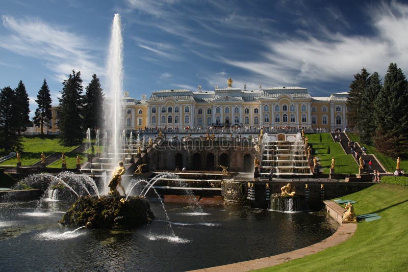 Peterhof stock photo. Image of peter, travel, fountain - 11392324