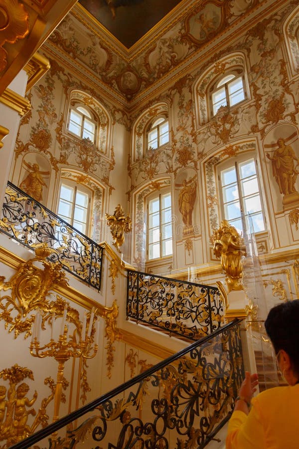 Peterhof. Great Peterhof Palace Editorial Image - Image of indoor ...