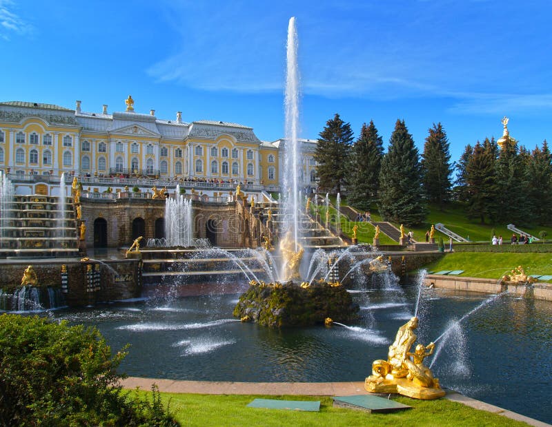 Peterhof in Russia stock image. Image of petergof, petersburg - 35527139