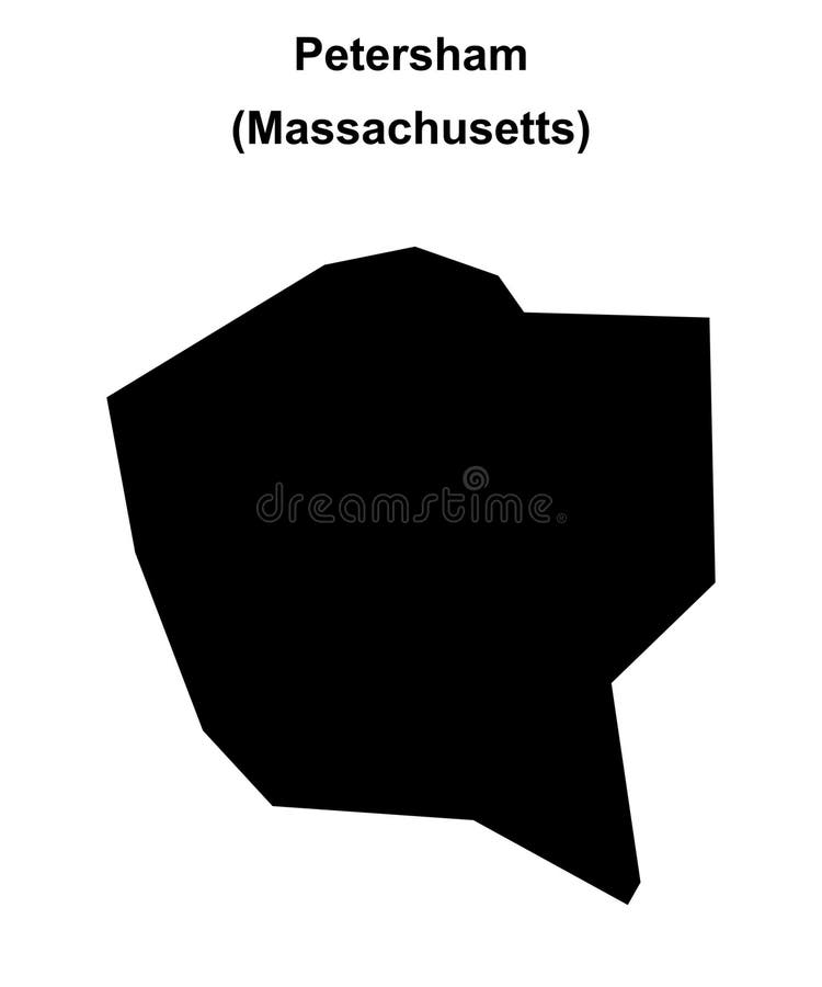 Petersham outline map stock vector. Illustration of silhouette - 387365287