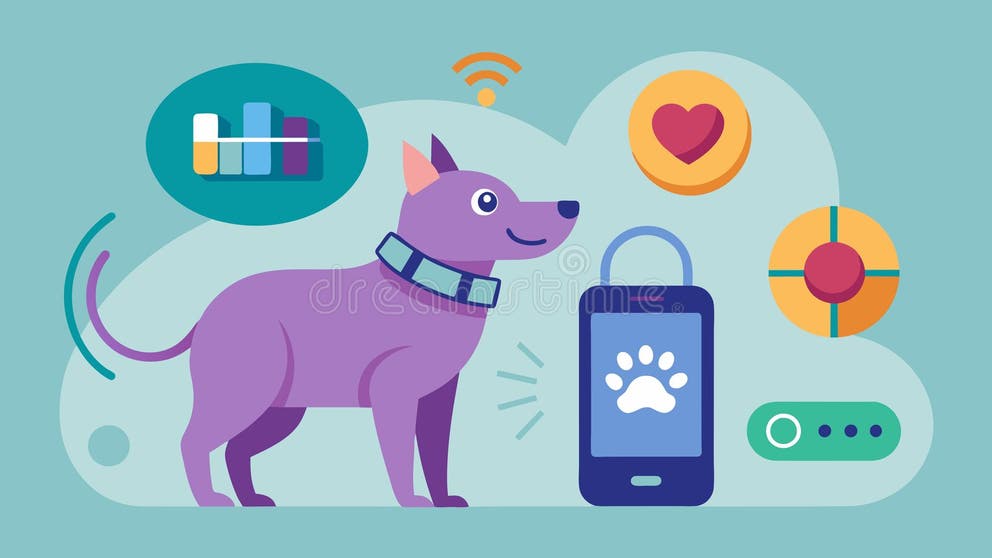 Pets Activity Tracker Stock Illustrations – 32 Pets Activity Tracker ...