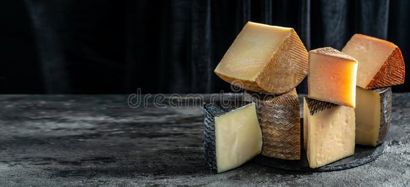 Petit Basque, French Cheese, Cheese Board of Various Types of Soft and ...
