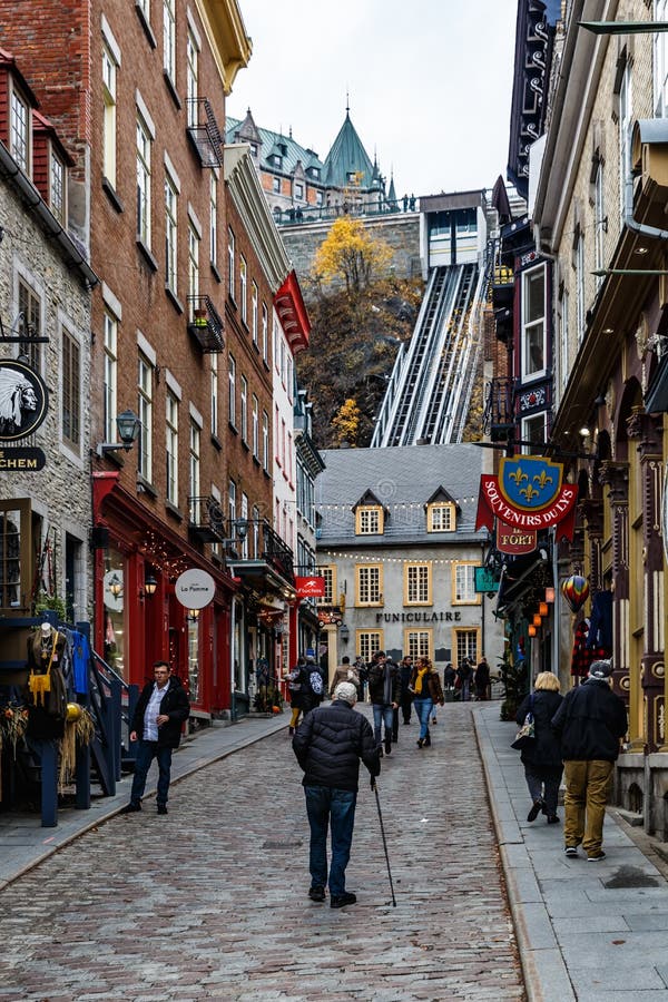 Petit Champlain Quartier, Quebec City, Old Quebec City, Quebec, Canada ...
