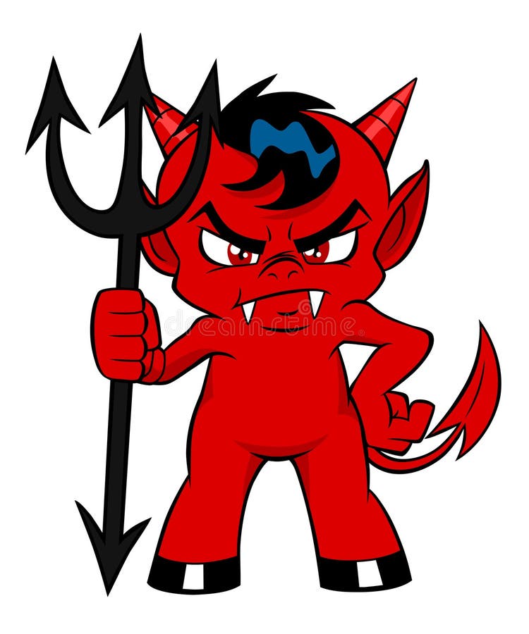 Petit diable illustration de vecteur. Illustration du diable - 44050821