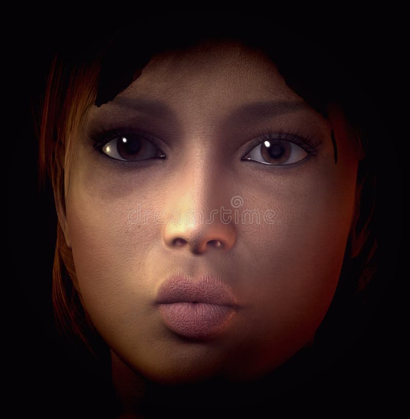 Petit orphelin illustration stock. Illustration du languettes - 12547471