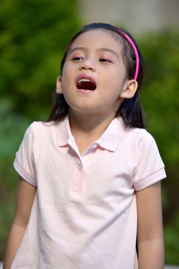 Petite Diverse Girl Under Stress Stock Photo - Image of concerned ...