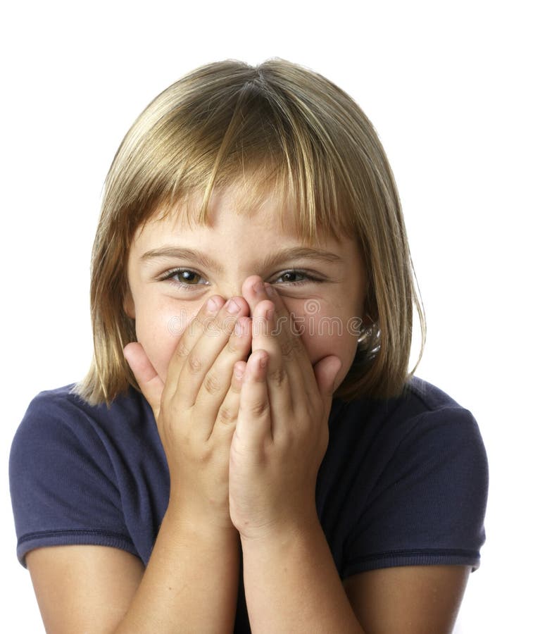Petite fille timide photo stock. Image du intérieur, indoors - 6929218