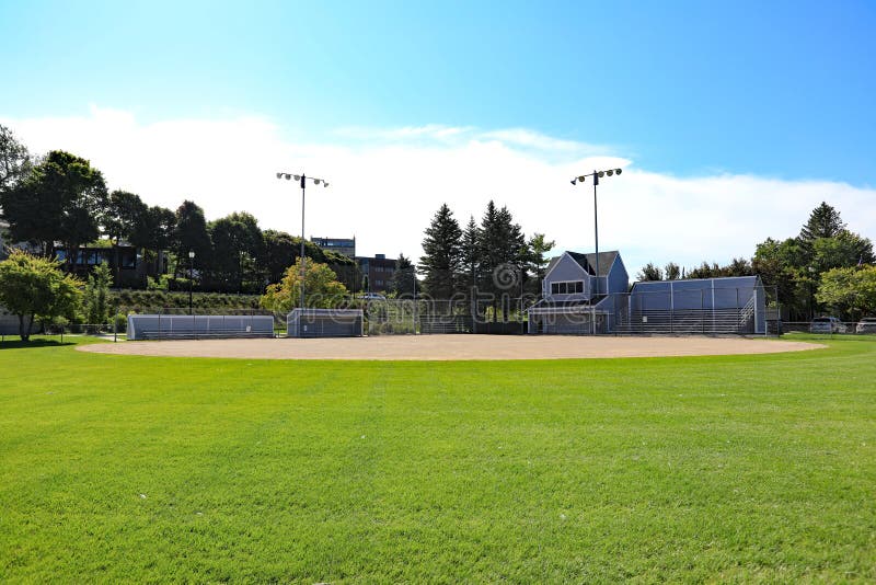 Petoskey baseball diamond editorial image. Image of bayfront - 256807450