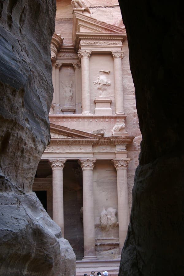 PETRA the Great Temple stock image. Image of jordan, castle - 2667959