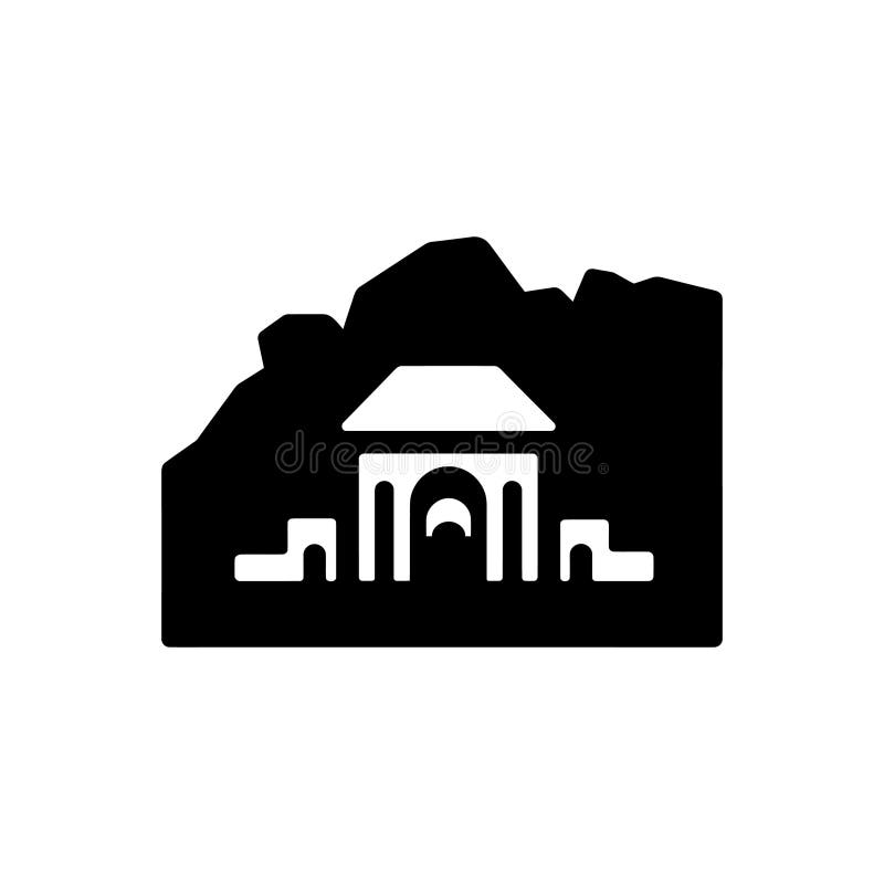 Petra icon stock vector. Illustration of unesco, ancient - 301222874