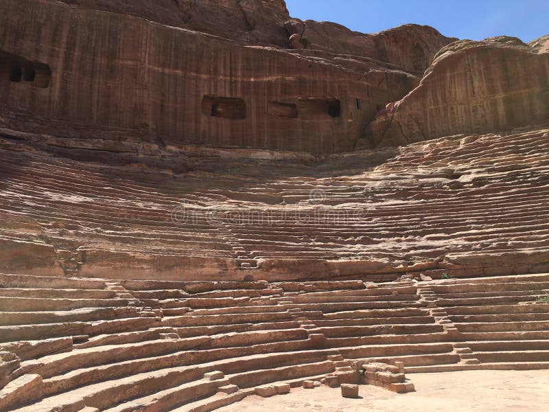 Petra in Jordan. stock image. Image of desert, nabatean - 254373605