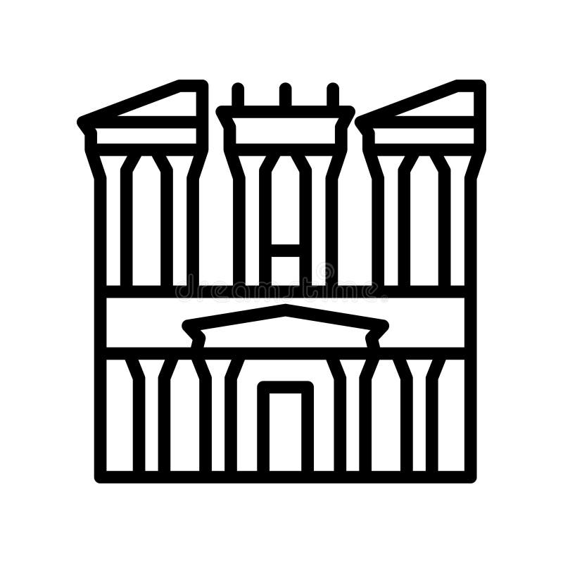 The petra jordan stock vector. Illustration of rock - 108103201