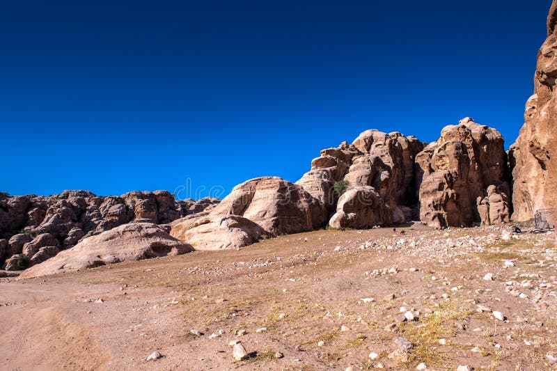 Petra, Jordan stock image. Image of cliff, dune, history - 56729803