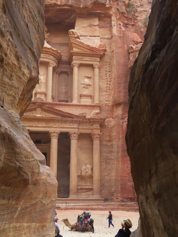 Petra, Jordan stock image. Image of gorge, scenery, monument - 45863919