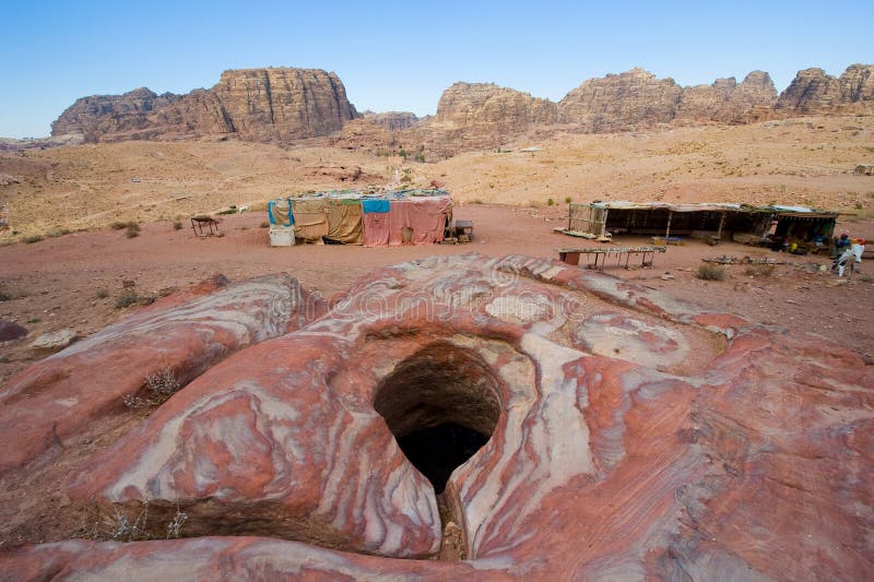 Petra in Jordan stock photo. Image of nabataeans, archeological - 50993144