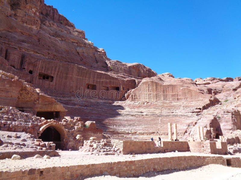 Petra temple interior room stock image. Image of city - 109828171