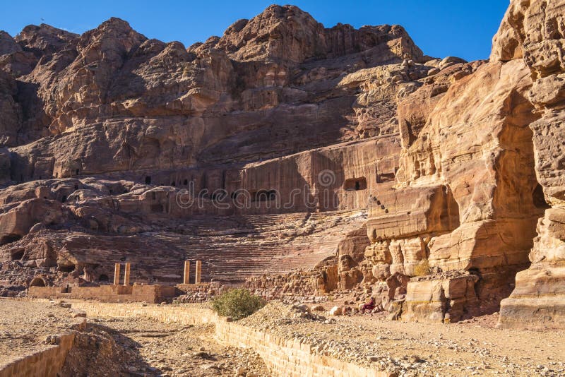 Petra, Unesco Archeological Site, Jordan Stock Image - Image of canyon ...