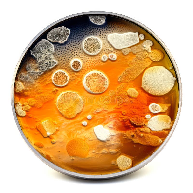 Petri Dish with Bacteria, Living Tissues, Laboratory Lighting, Macro ...